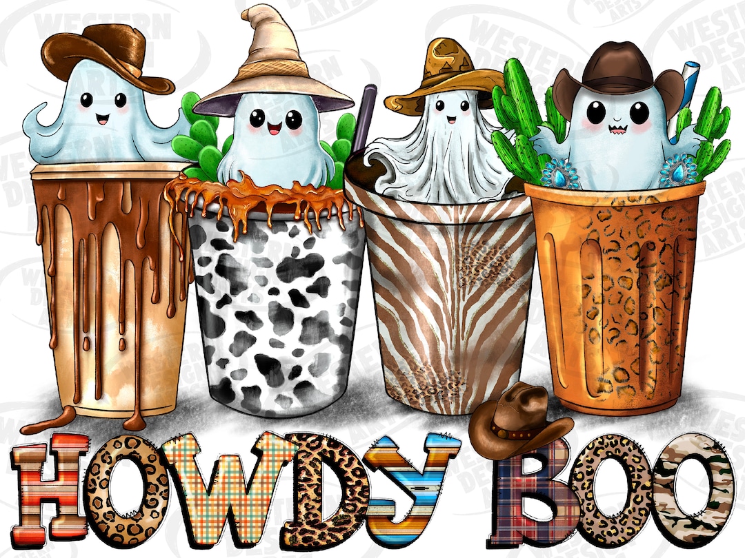 Howdy Boo Coffee Png Sublimation Design Downloadhowdy Boo - Etsy