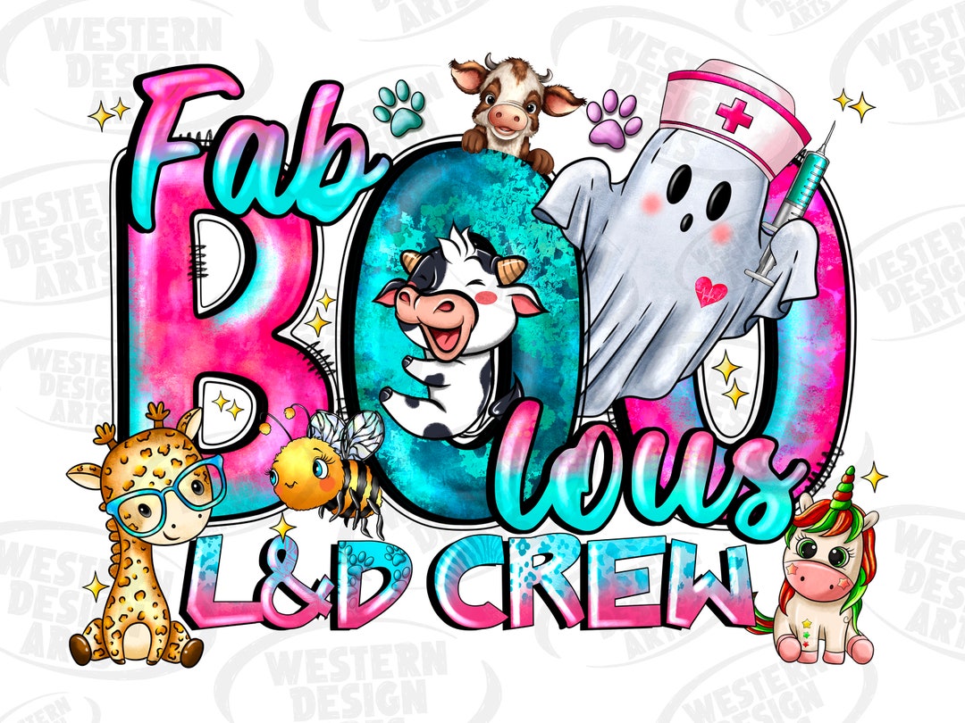 Fab Boo Lous L&D Crew Png Nurse Cute Labor and Delivery - Etsy