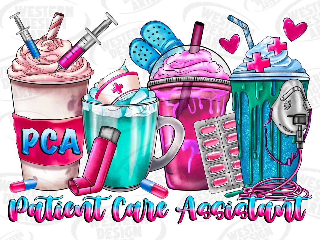 PCA Patient Care Assistant Coffee Png Sublimation Design Download ...