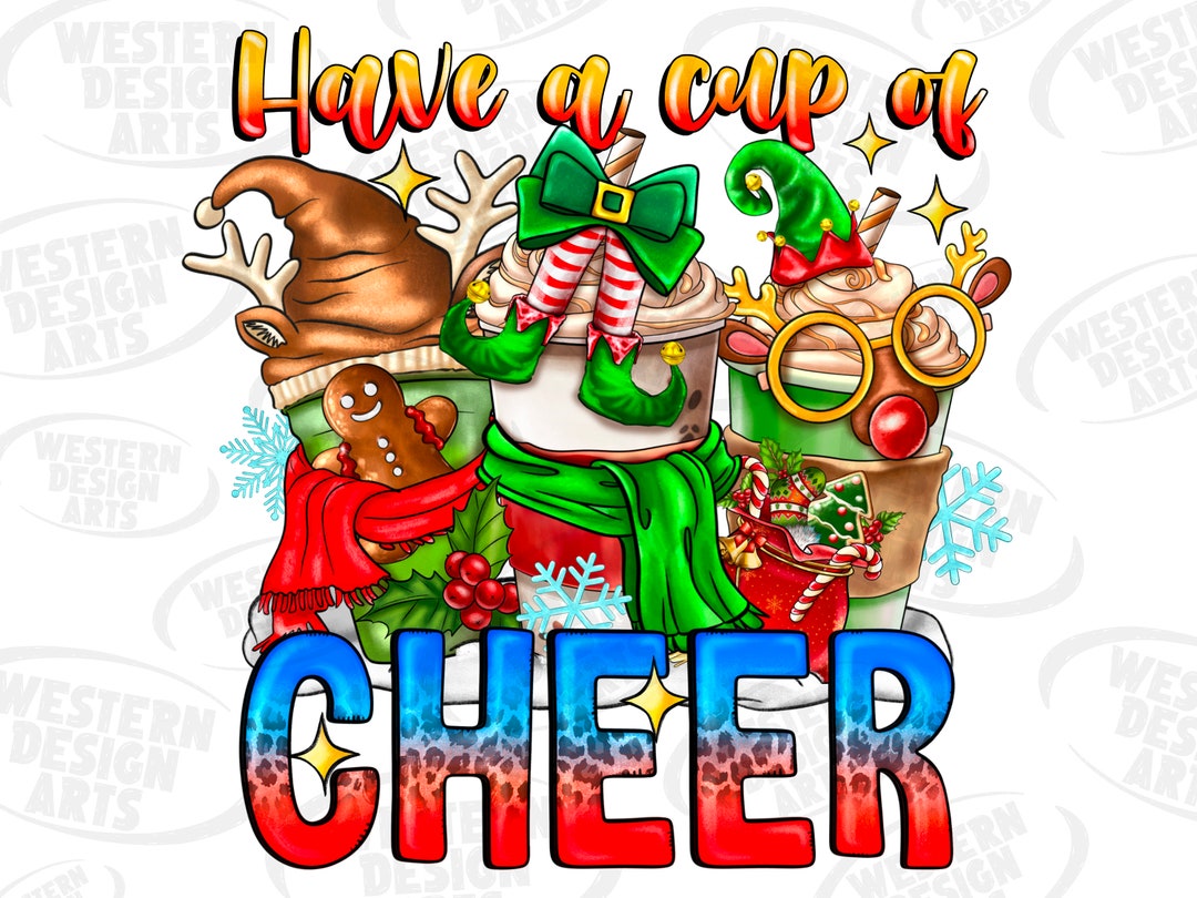 Have a Cup of Cheer Png, Merry Christmas, Christmas Tree, Western, Hot ...