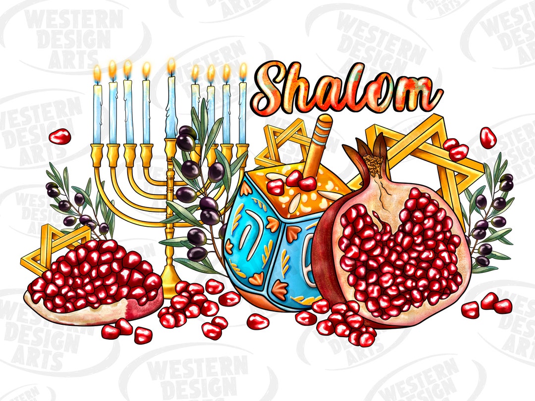 Shalom Png Sublimation Design, Happy Hanukkah Png, Hanukkah Png, Peace ...
