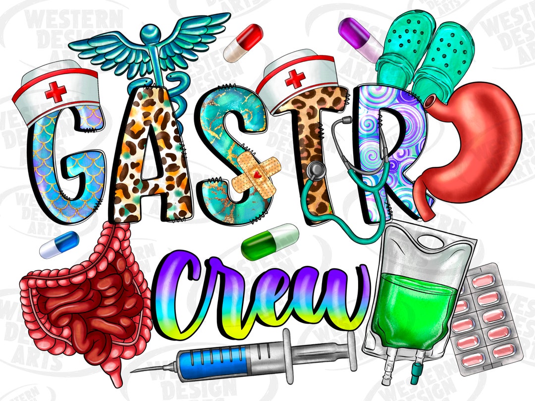 Gastro Crew Png Sublimation Design Download, Gastroenterology Png ...