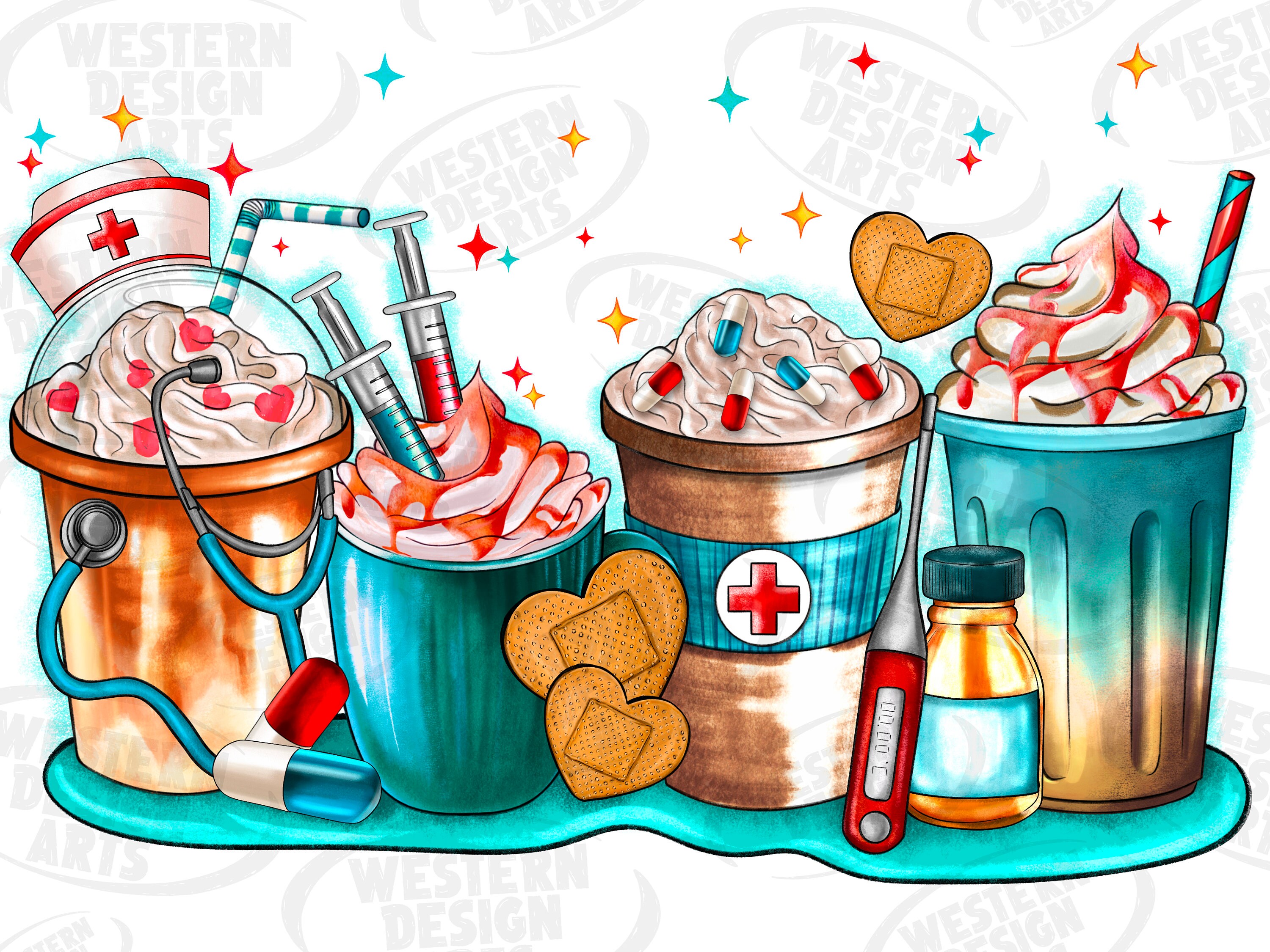 Nurse Coffee Cups Png Sublimation Design Nurse Coffee Cups - Etsy