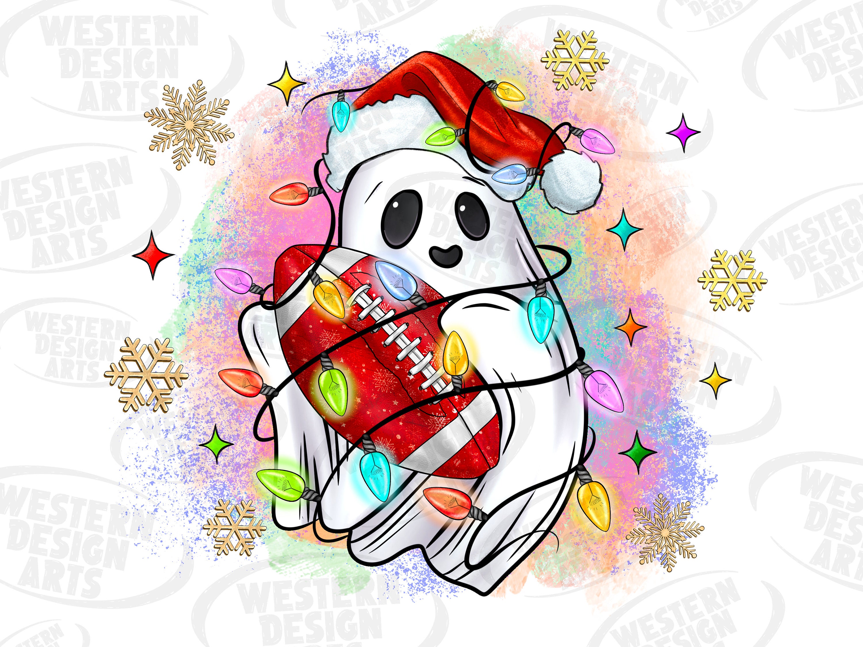 Ghost Play Football PNG Sublimatio Halloween Football Ghost - Etsy