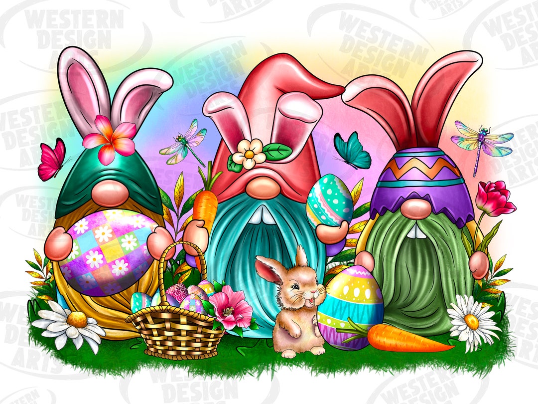 Easter Gnomies Png, Sublimation Design Download, Happy Easter Day Png ...