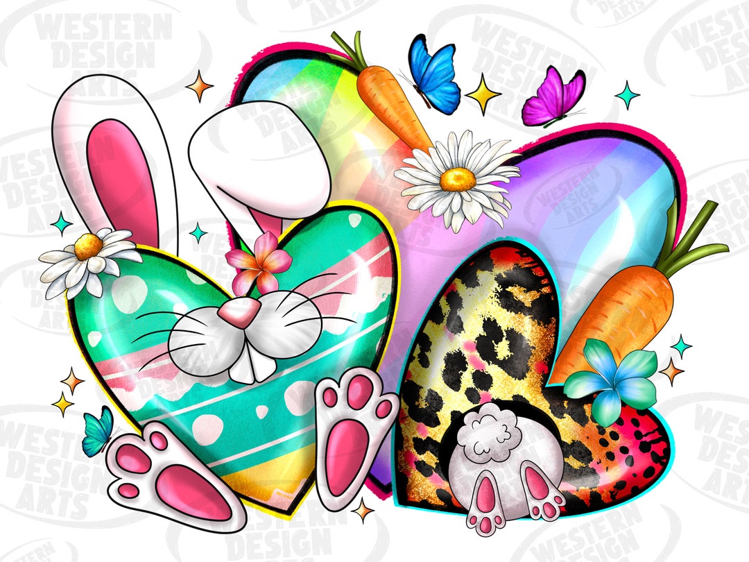 Easter Heart Png, Sublimation Design Download, Easter Day Png, Easter ...