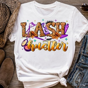 Lash Hustler Png Sublimation Design Download, Eye Lashes Png, Lash Boss ...