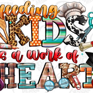 Feeding Kids is A Work of Heart Png, Cafeteria Worker, Student ...