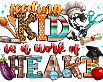 Feeding Kids is A Work of Heart Png, Cafeteria Worker, Student ...