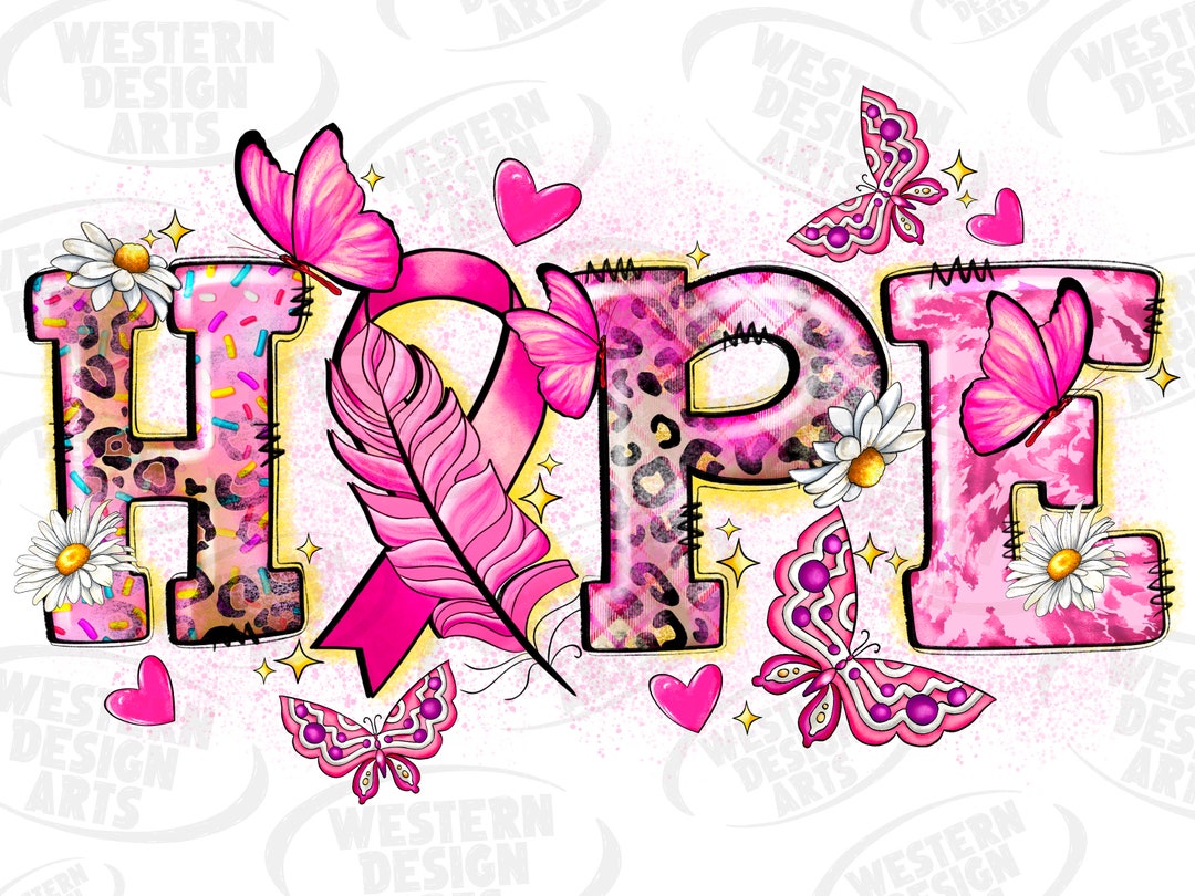 Hope Cancer Png, Sublimation Design Download, Cancer Awareness Png ...