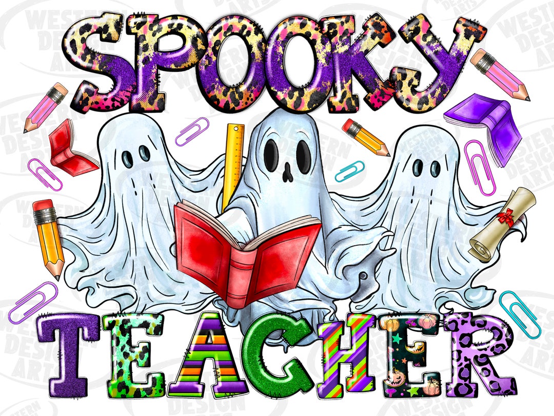 Spooky Teacher Png, Love Halloween Teacher Png, Teacher Halloween Png ...