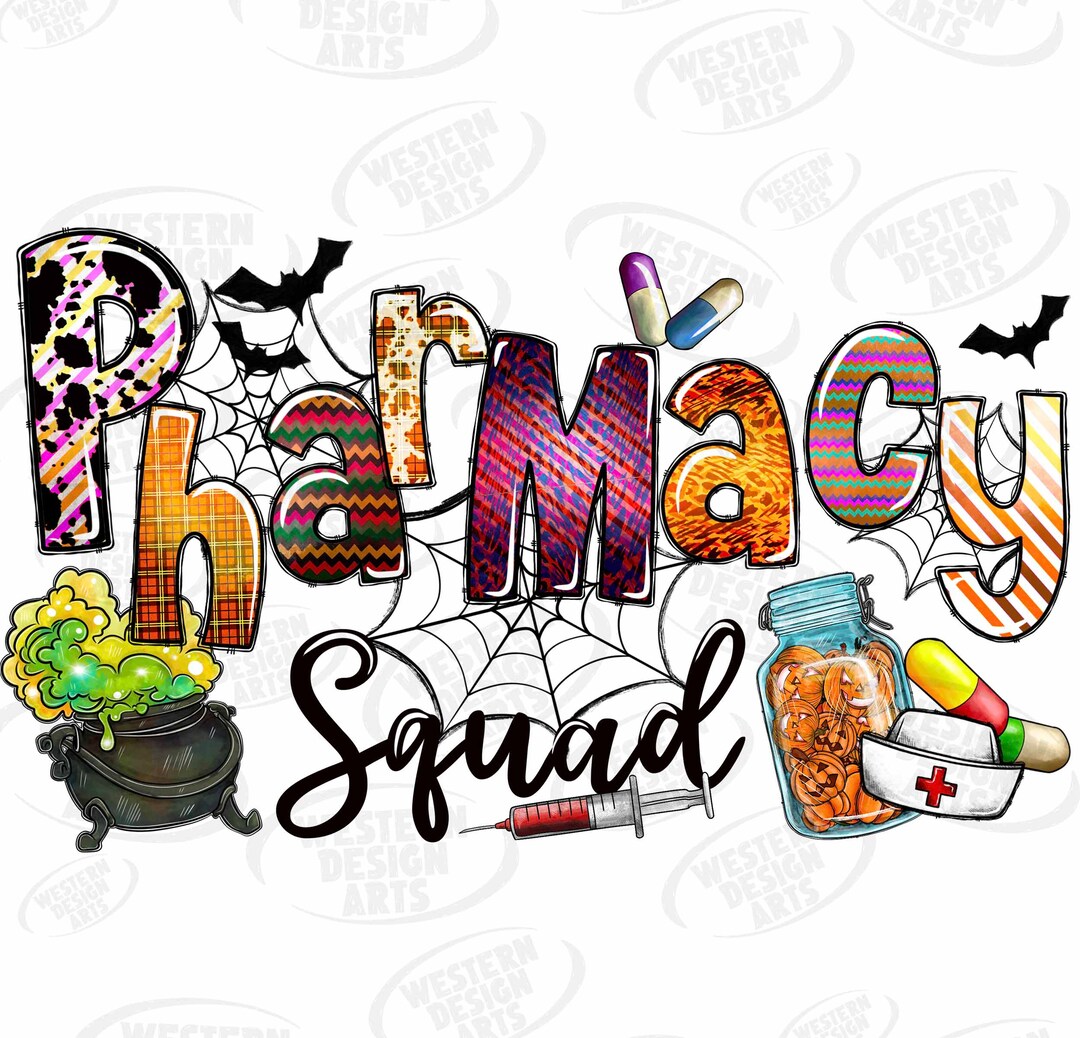 Halloween Pharmacy Squad Png Design, Halloween Pharmacy Technician Png ...