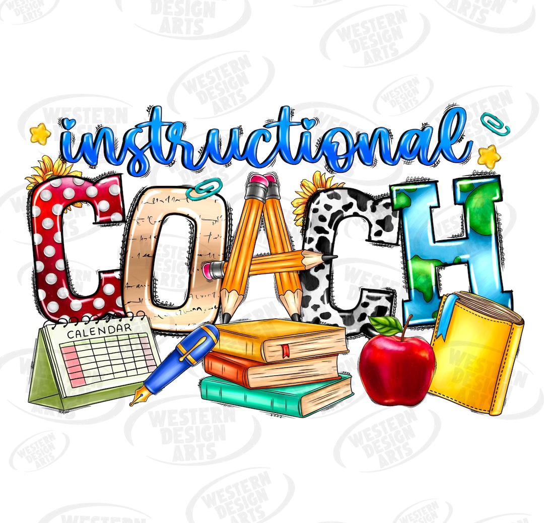 Instructional Coach Png Sublimation Design Download,teacher ...
