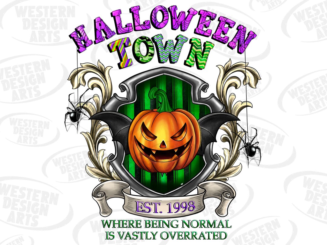 Halloween Town Est 1998 Png, Fall Pumpkin PNG Download, Halloween Town ...