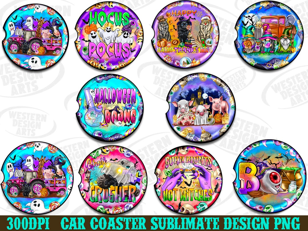 Halloween Car Coaster Png, Western, Car Coaster Png, Witch Png ...