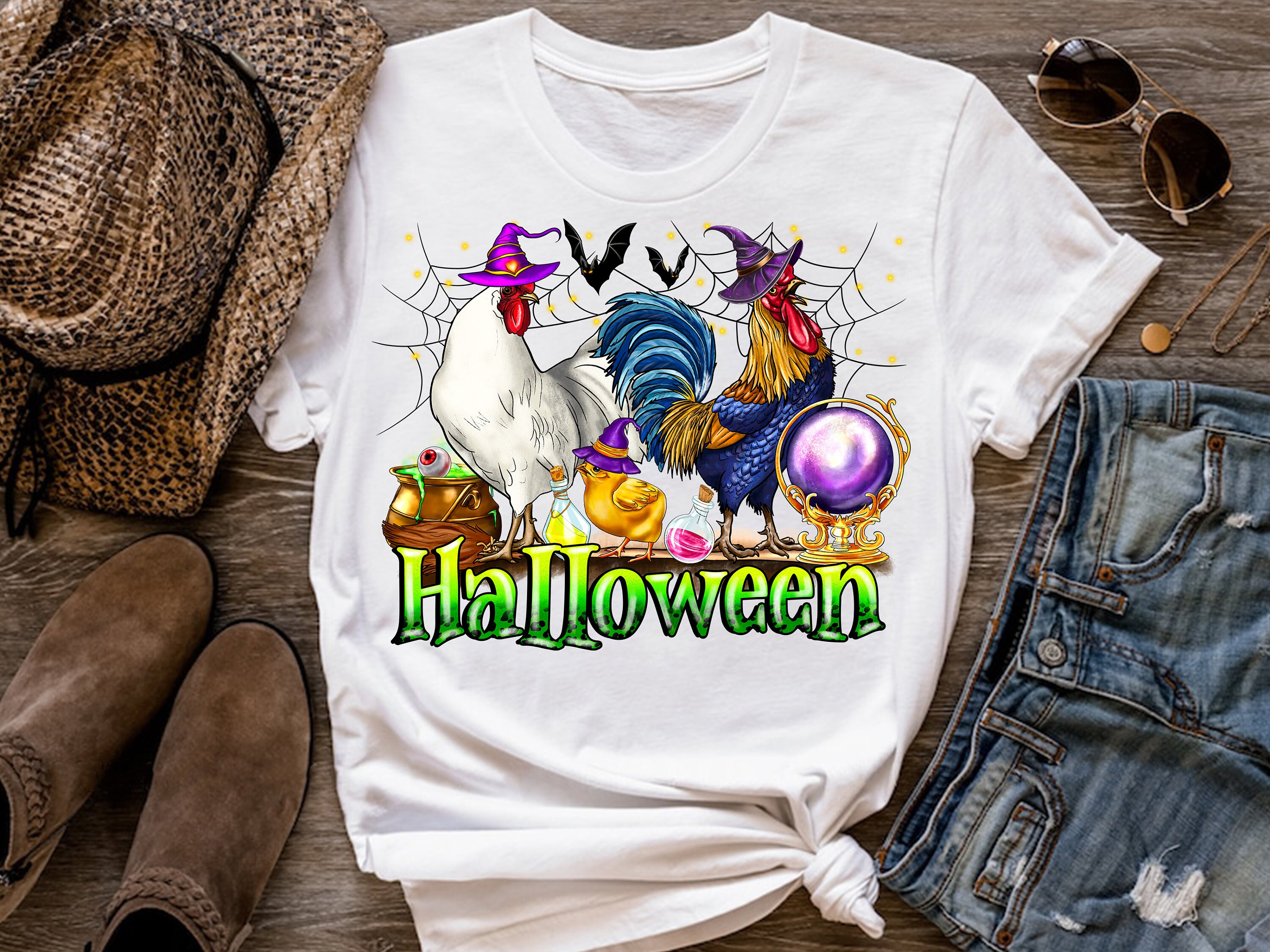 Halloween Cock Png Sublimation Design Download Happy - Etsy