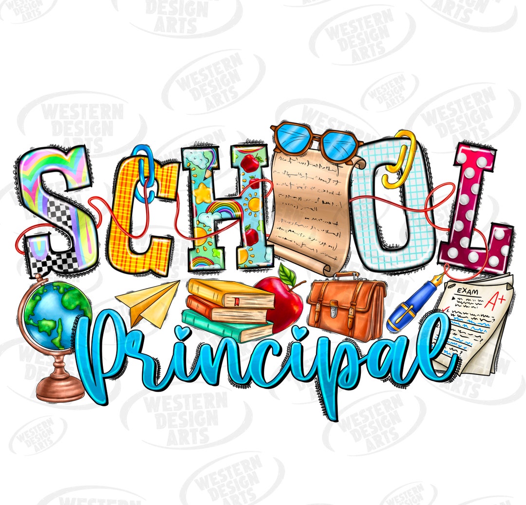 School Principal Png, Sublimation Design, Back to School Png, School ...