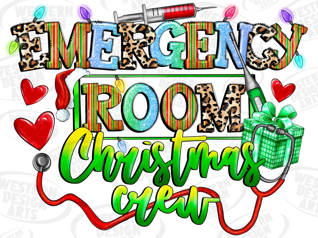 Emergency Room Christmas Crew Png, Merry Christmas, Nurse Png ...