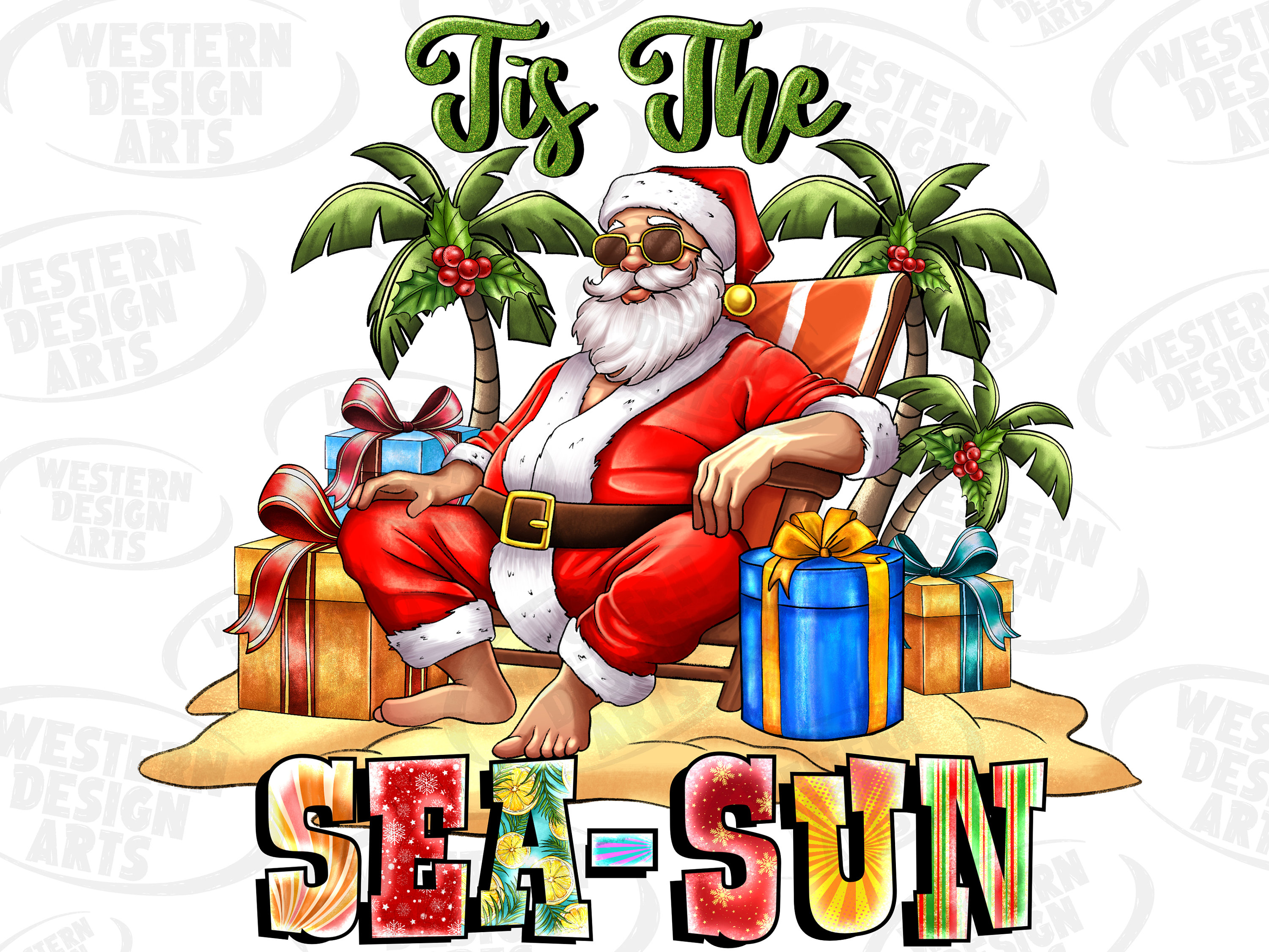 Hawaiian Christmas Clip Art