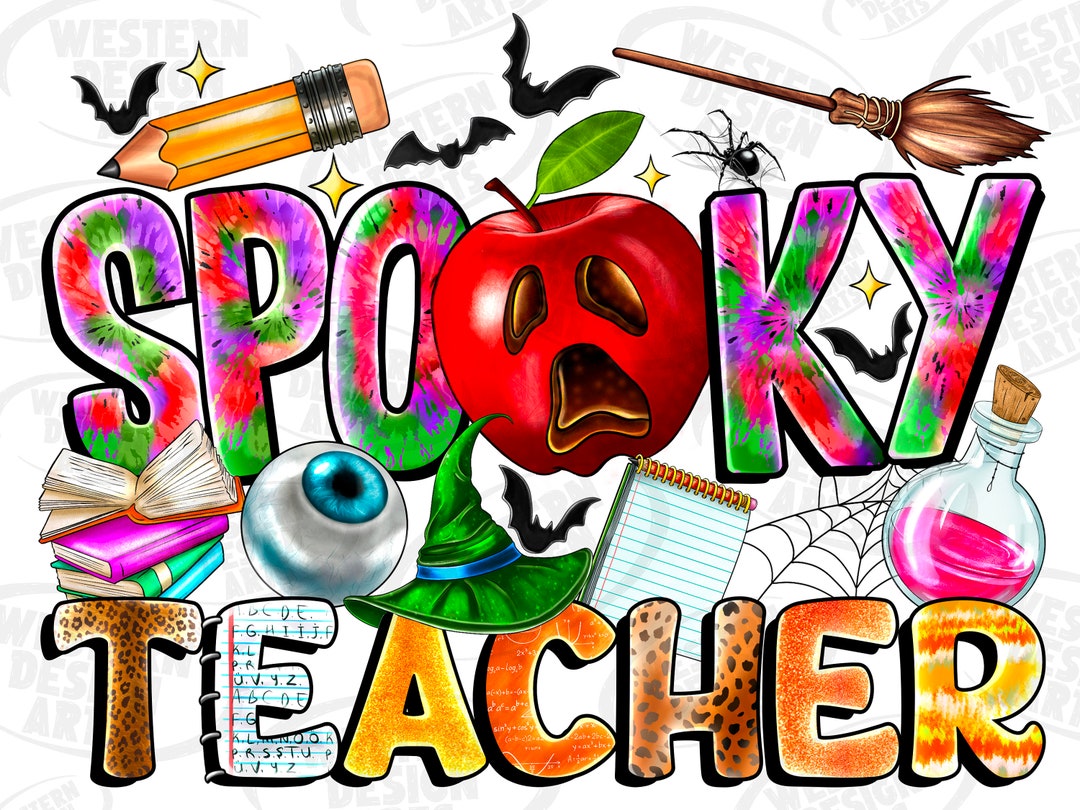 Spooky Teacher Png, Halloween Teacher Png, Teacher Halloween Png ...