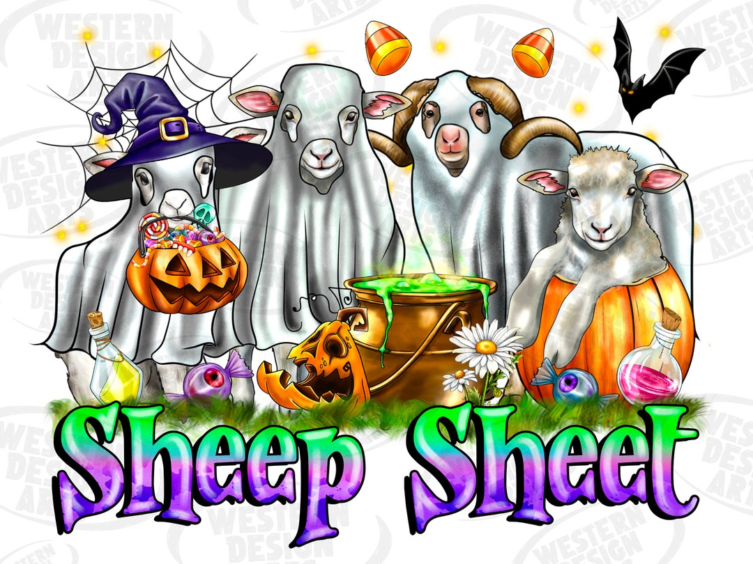 Sheep Sheet PNG, Ghost Sheeps Png, Halloween Sheep Png, Funny Sheep Png ...