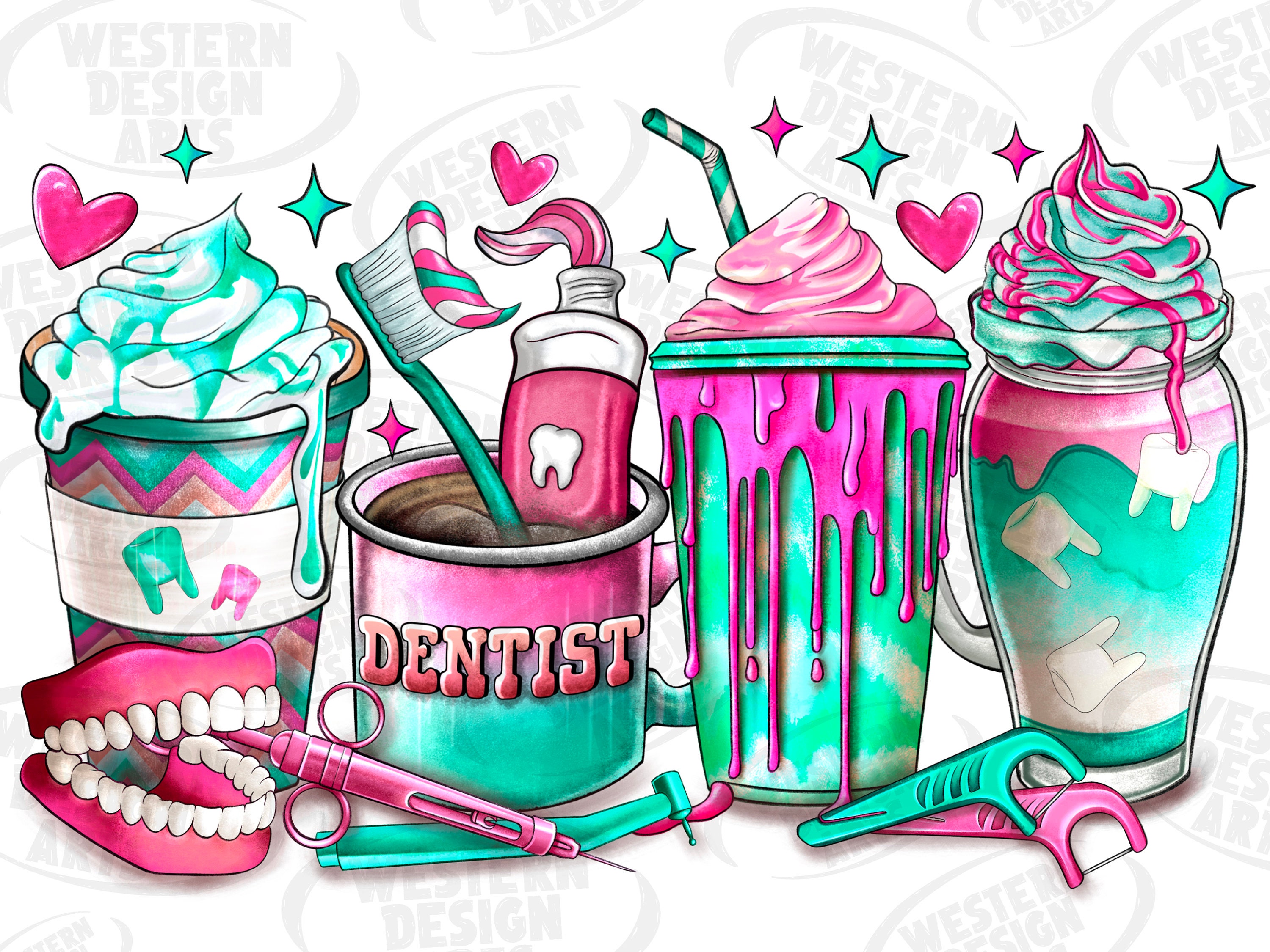 Dentist Coffee Cups Png Dental Life Png Sublimation Design - Etsy