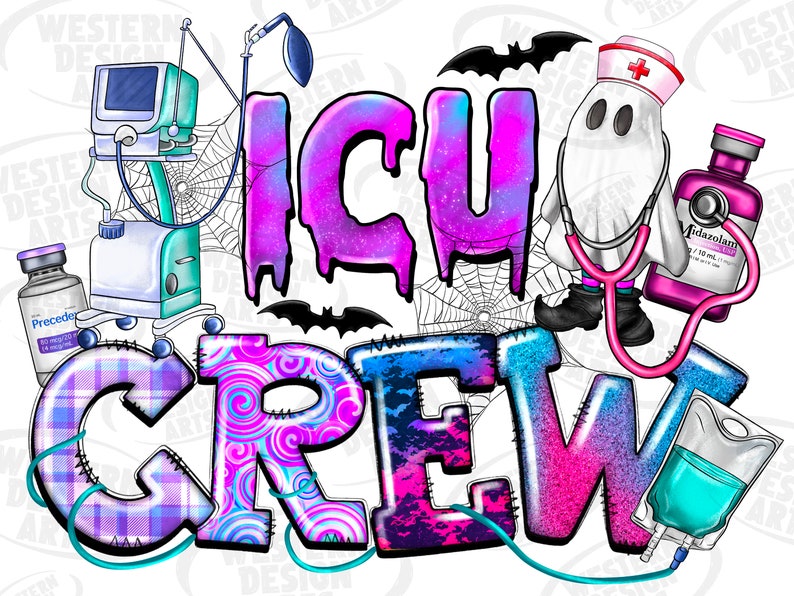 Icu Boo Crew Png Boo Boo Crew PNG Sublimation Designnurse - Etsy