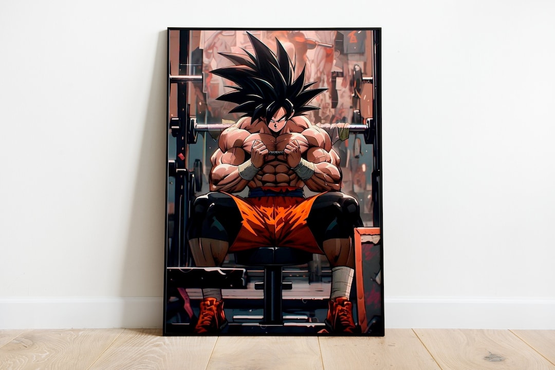 Goku Anime Poster for Bedroom, Goku Fan Print, Aesthetic Goku Poster ...