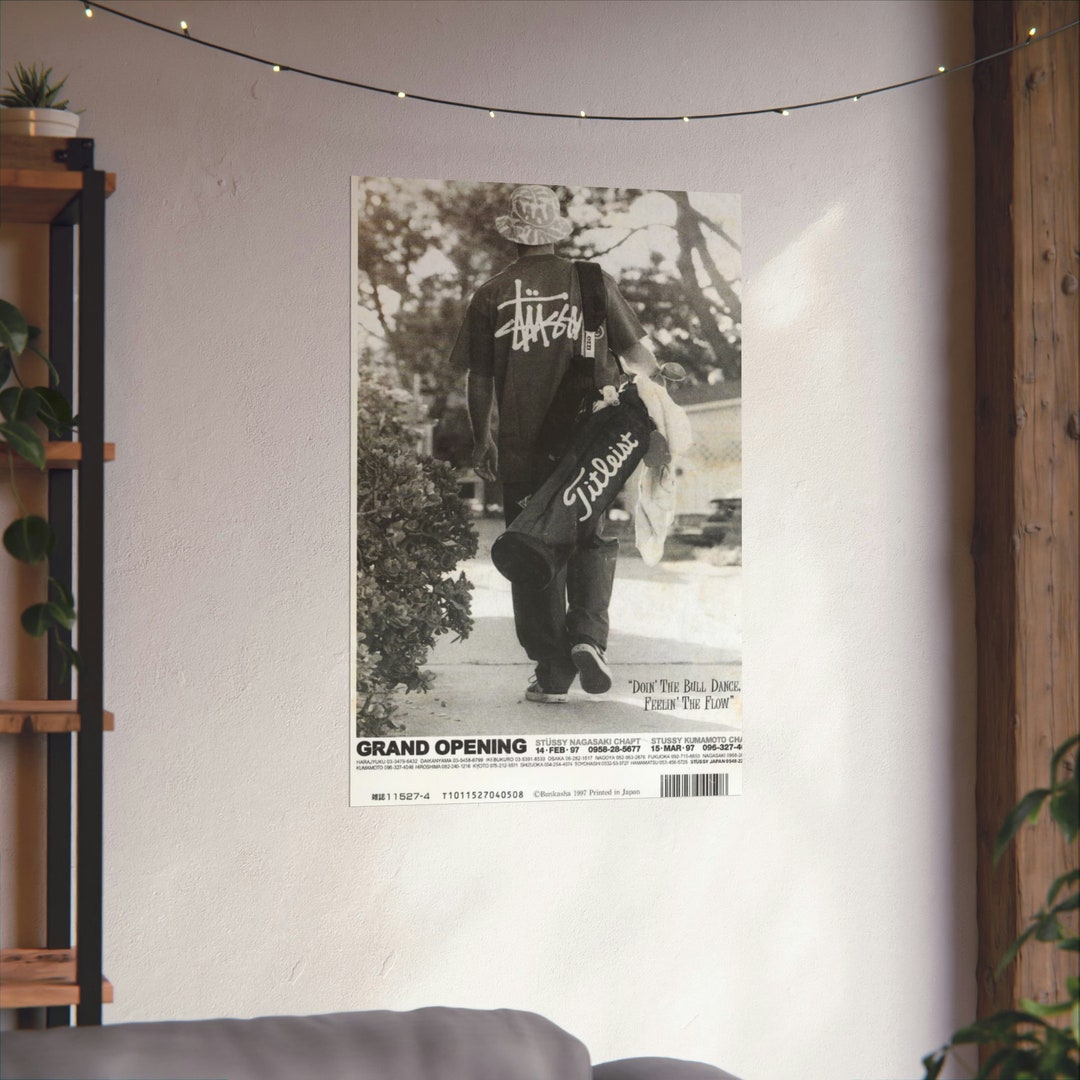 Stussy Aesthetic Titleist Streetwear Poster Wall Decor - Etsy