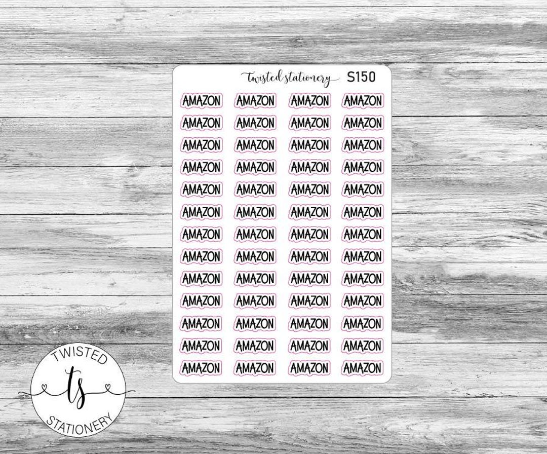 Amazon Script Stickers, Planner Stickers, Scrapbooking, Bullet Journals ...