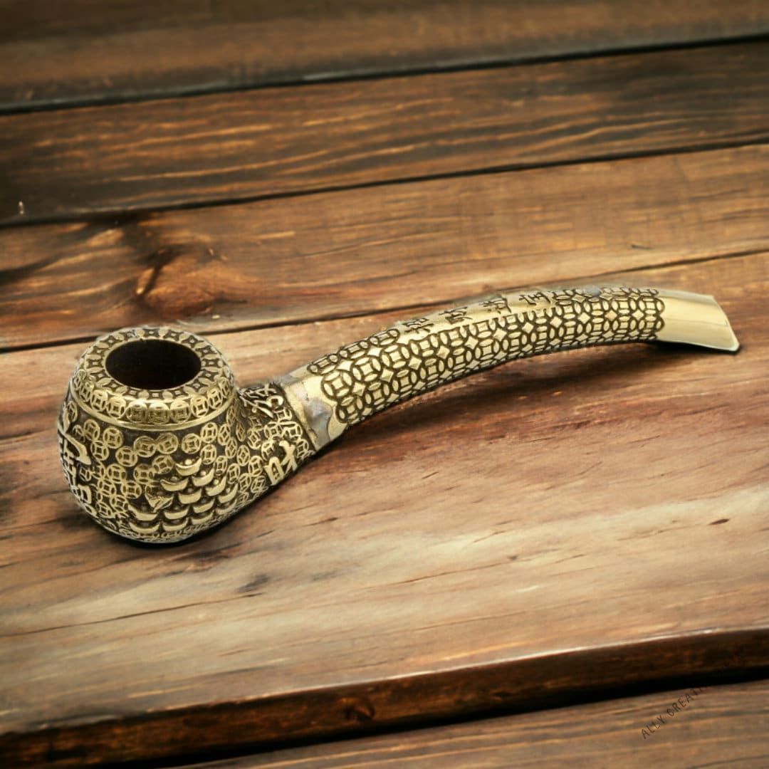 Bronze Smoking Pipe Vintage Pipe for Smoking Brass - Etsy
