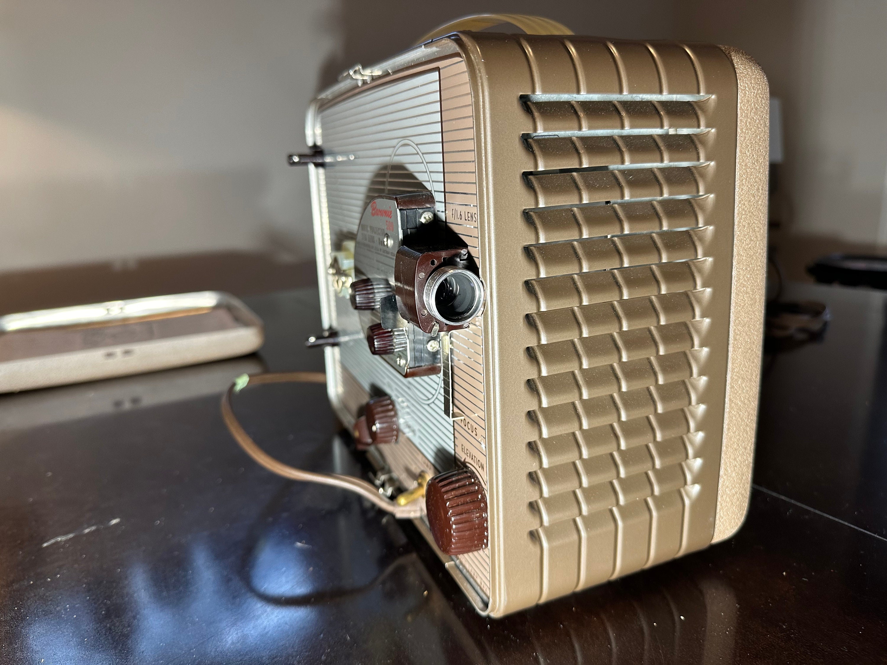 Vintage Kodak Brownie 500 Movie Projector (8mm With F/1.6 Lumenized ...
