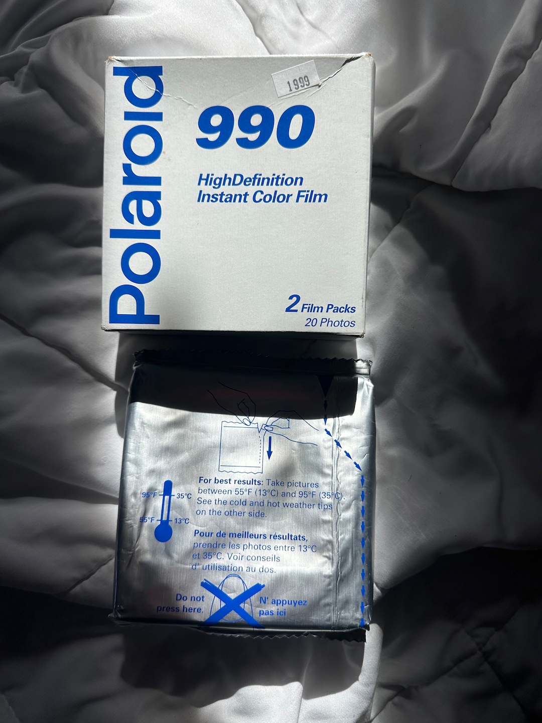 New Old Stock, Unopened Rare Vintage (expired) Polaroid 990 High ...