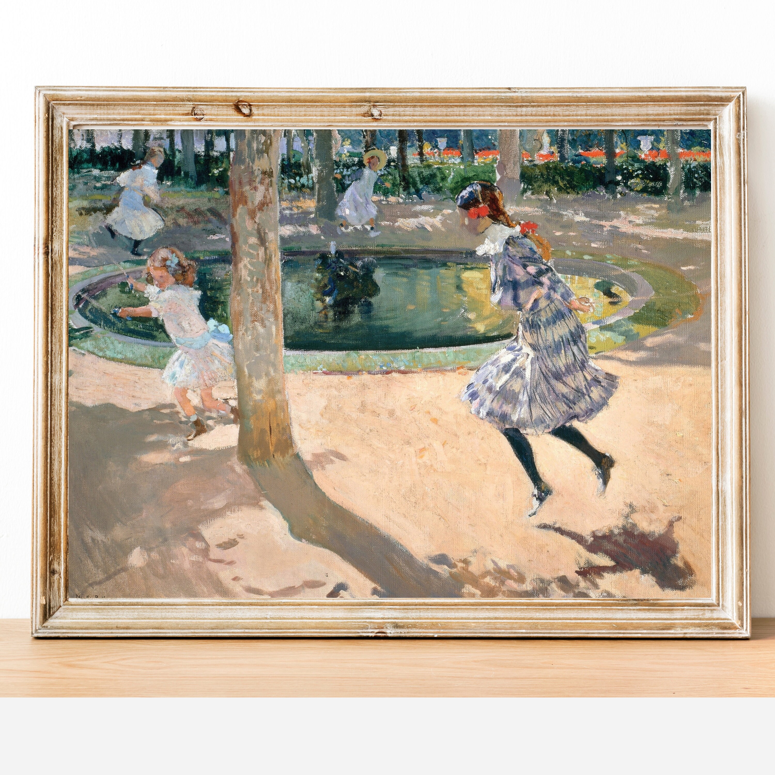 Jump Rope Wall Art Painting Festive Holiday Cottage Decor PRINTABLE ...