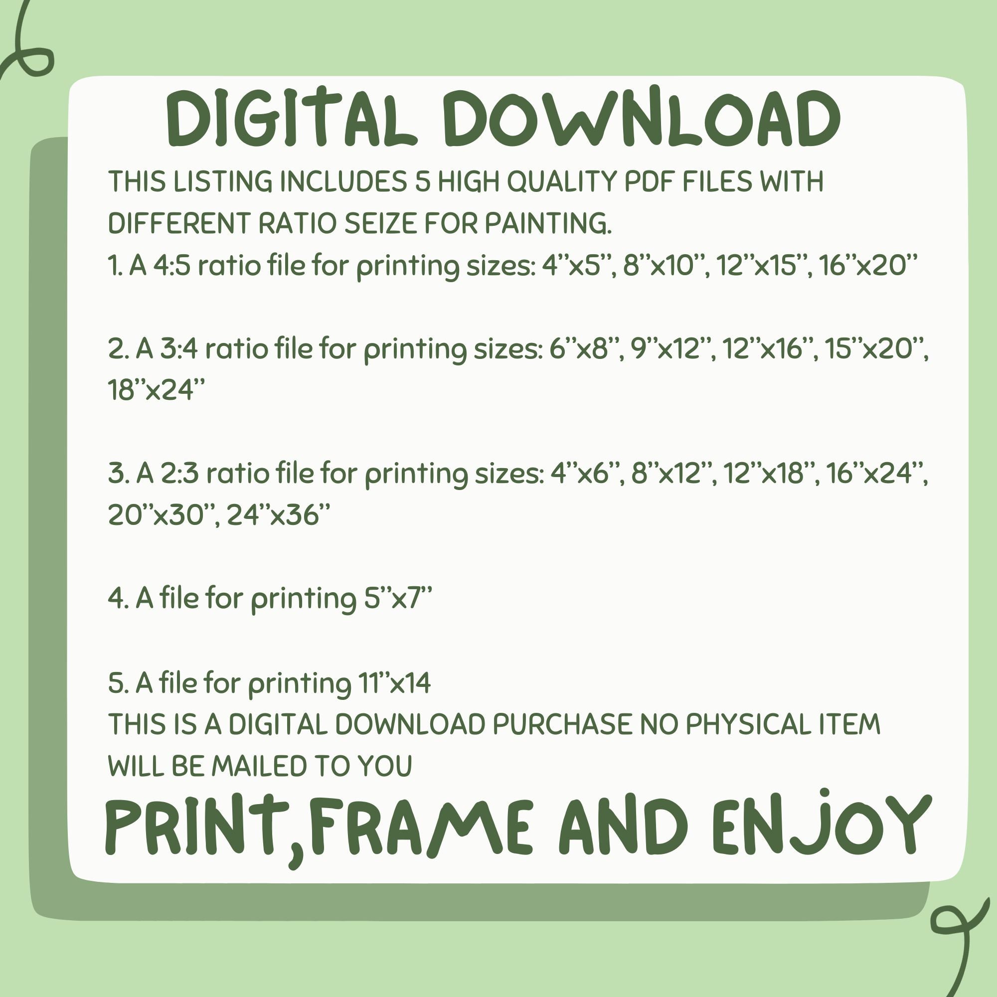 Jump Rope Wall Art Painting Festive Holiday Cottage Decor PRINTABLE ...