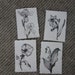 Tiny Flower Drawing, Ink Flower Drawing, Small Ink Flower Drawing - Etsy