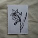 Tiny Flower Drawing, Ink Flower Drawing, Small Ink Flower Drawing - Etsy