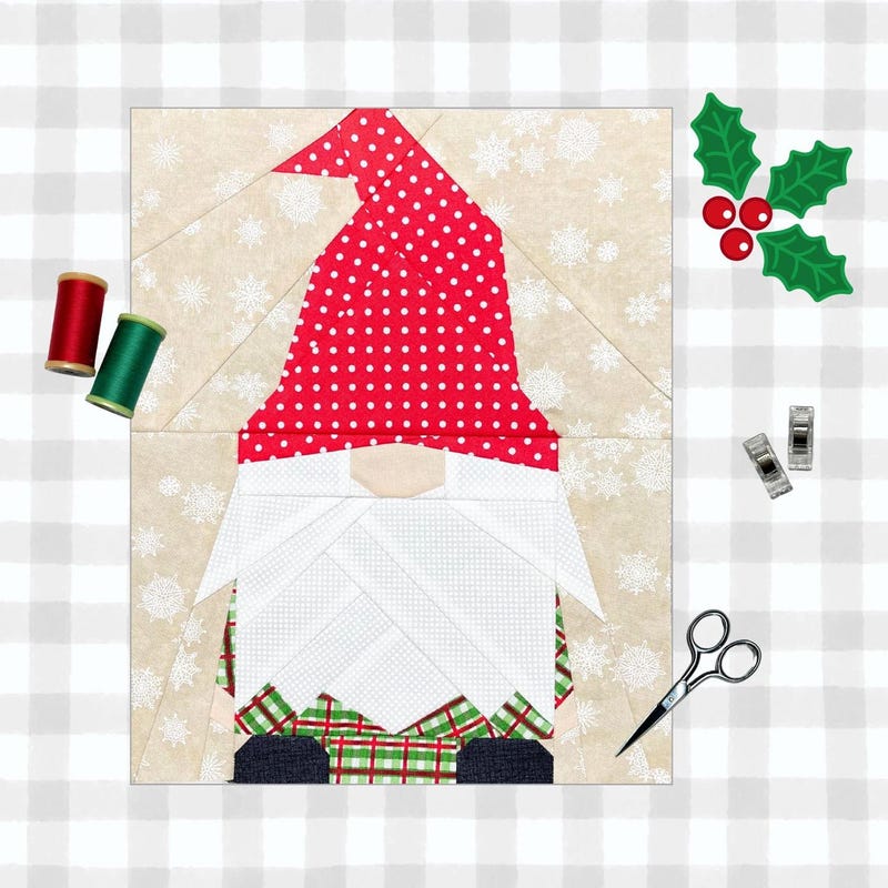 Gnome Quilt Pattern - Etsy