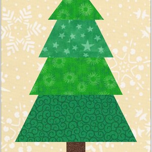 Pine Tree FPP Pattern | 2 Designs | Foundation Paper Pieced Quilt Block ...