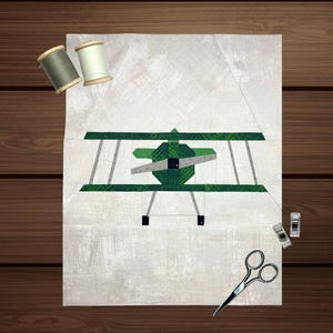 Biplane Blitz Airshow FPP & Quilt Pattern | Finished Size: 50"x64" - Etsy