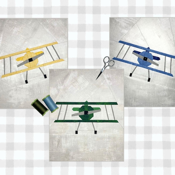 Airplane Quilt Patterns - Etsy
