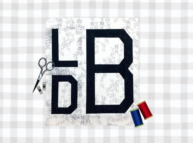 Monogram Mania II FPP Pattern | Alphabet Foundation Paper Piecing ...