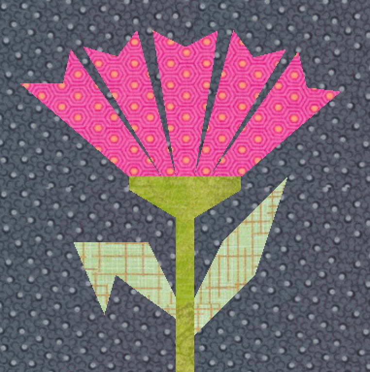 Fire Flower Digital FPP Pattern, Foundation Paper Piecing Instant ...