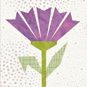 Fire Flower Digital FPP Pattern, Foundation Paper Piecing Instant ...