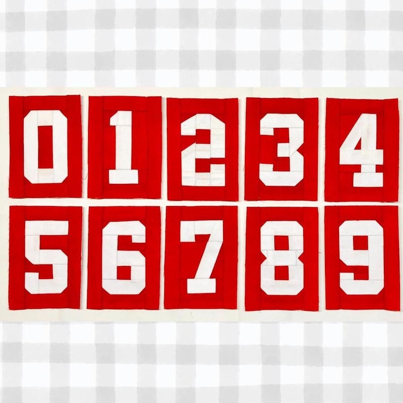 Varsity Numbers - Etsy