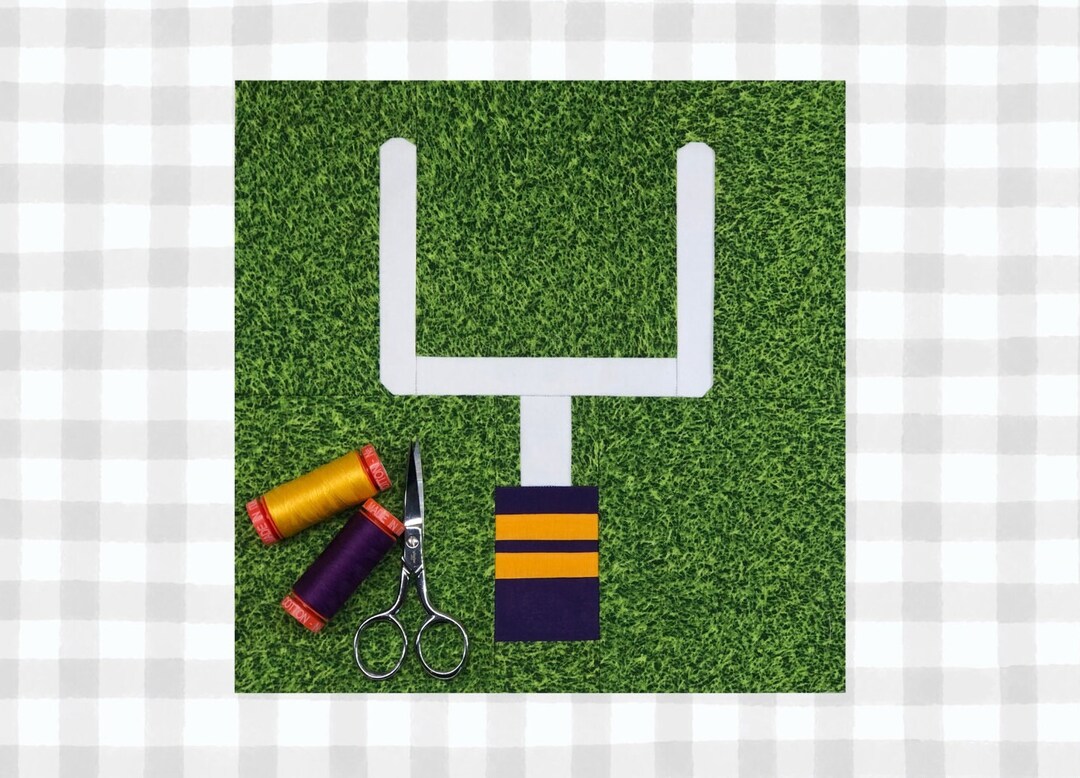 Sports Goalpost Digital FPP Pattern | Foundation Paper Piecing Instant ...