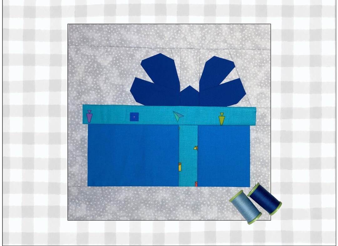 Gift Box #2 Digital FPP Pattern | Foundation Paper Piecing | Present ...