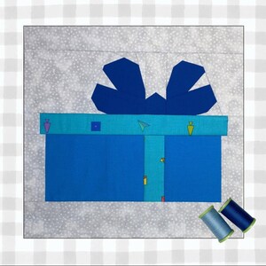 Gift Box #2 Digital FPP Pattern | Foundation Paper Piecing | Present ...