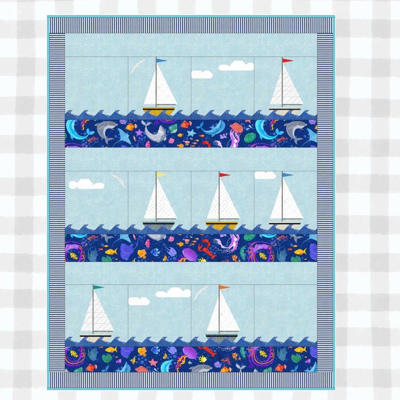 Boat Quilt Pattern - Etsy
