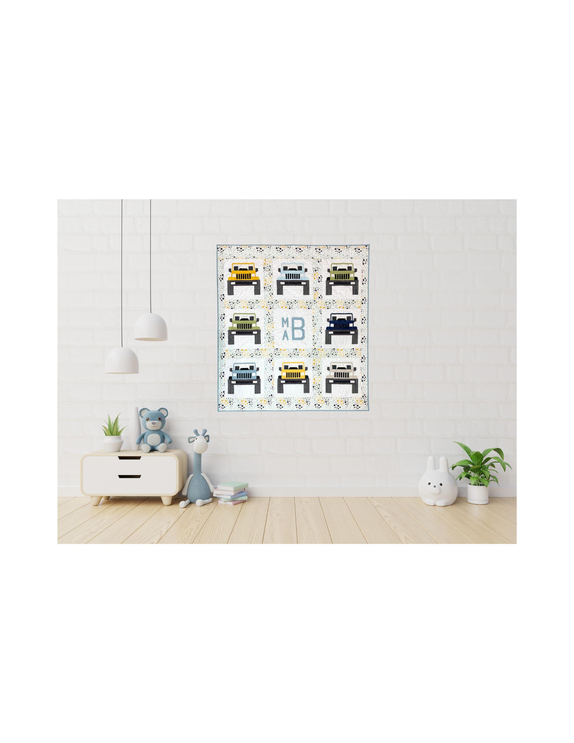 Off-road 4x4 FPP & Quilt Pattern | Finished Quilt Size: 46" X 50 ...